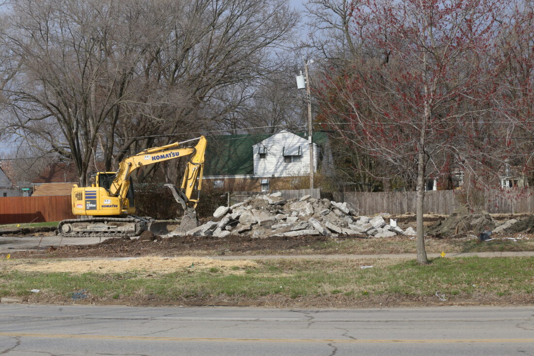 Town Talk | Demolition of old Mass. Street convenience store clearing ...